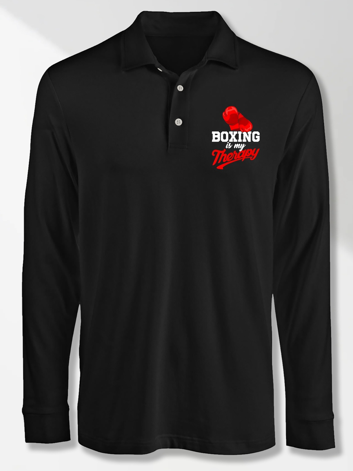 Plus Size Boxing Therapy Boxing Gloves Graphic Print Long - Temu Canada