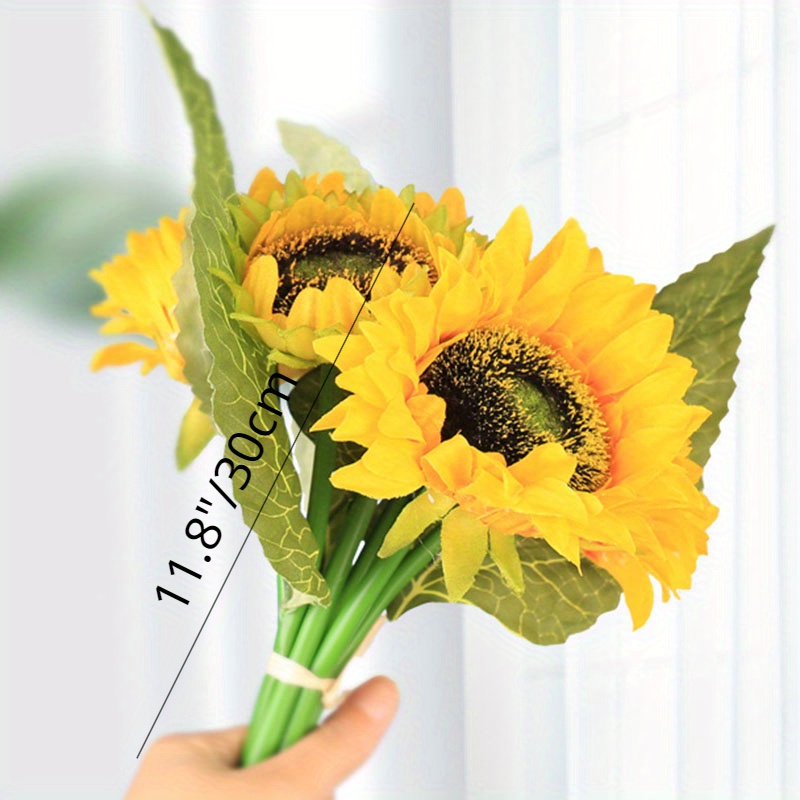 1bunch Artificial Sunflower Faux Flower Suitable For Birthdays ...