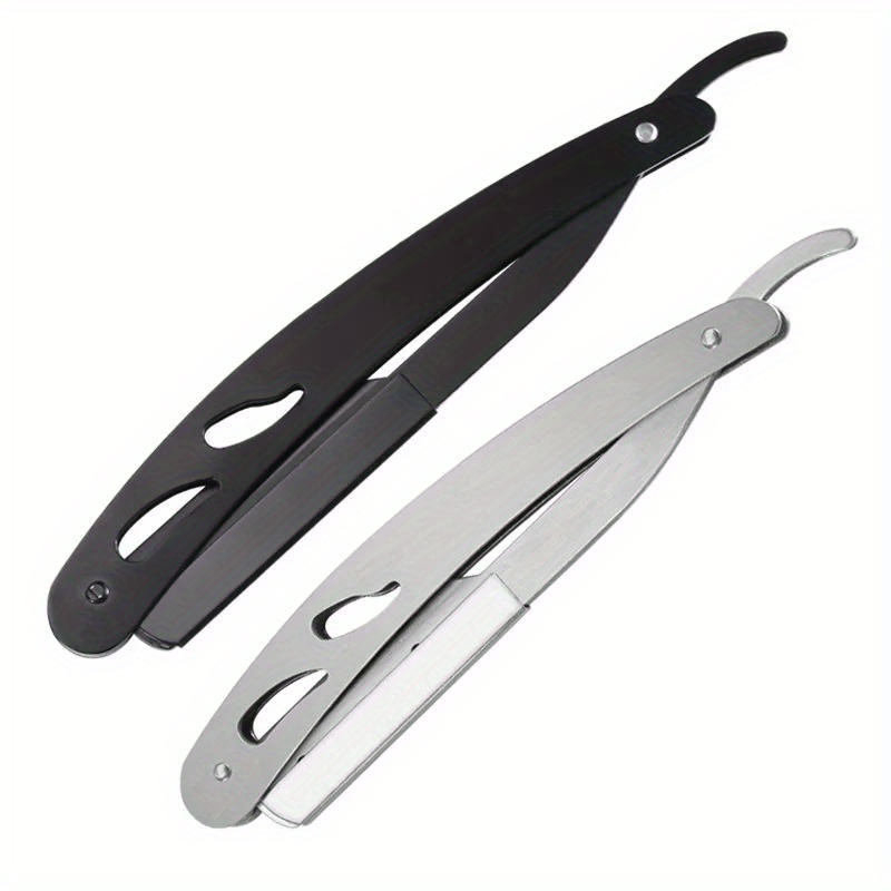 Stainless Steel Folding Straight Razor Vintage Manual Shaver - Temu