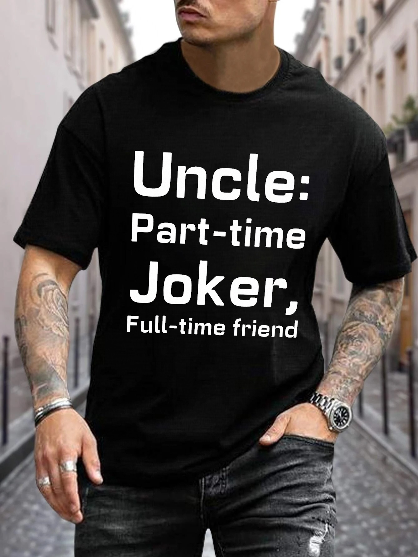 Plus Size Men's Uncle : Part time Friend - Temu Ireland