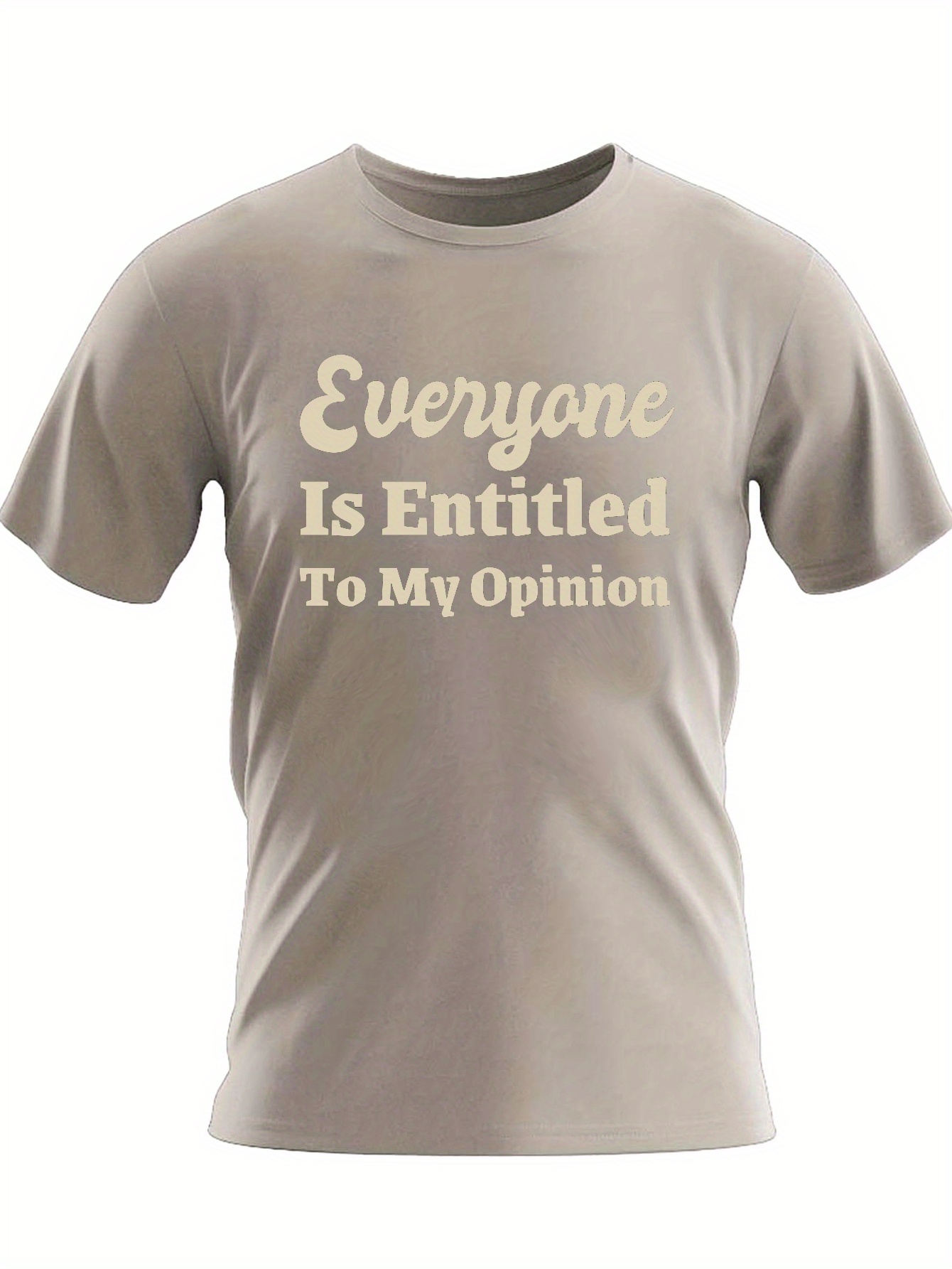 Everyone Entitled Opinion Letter Graphic Print Men's - Temu