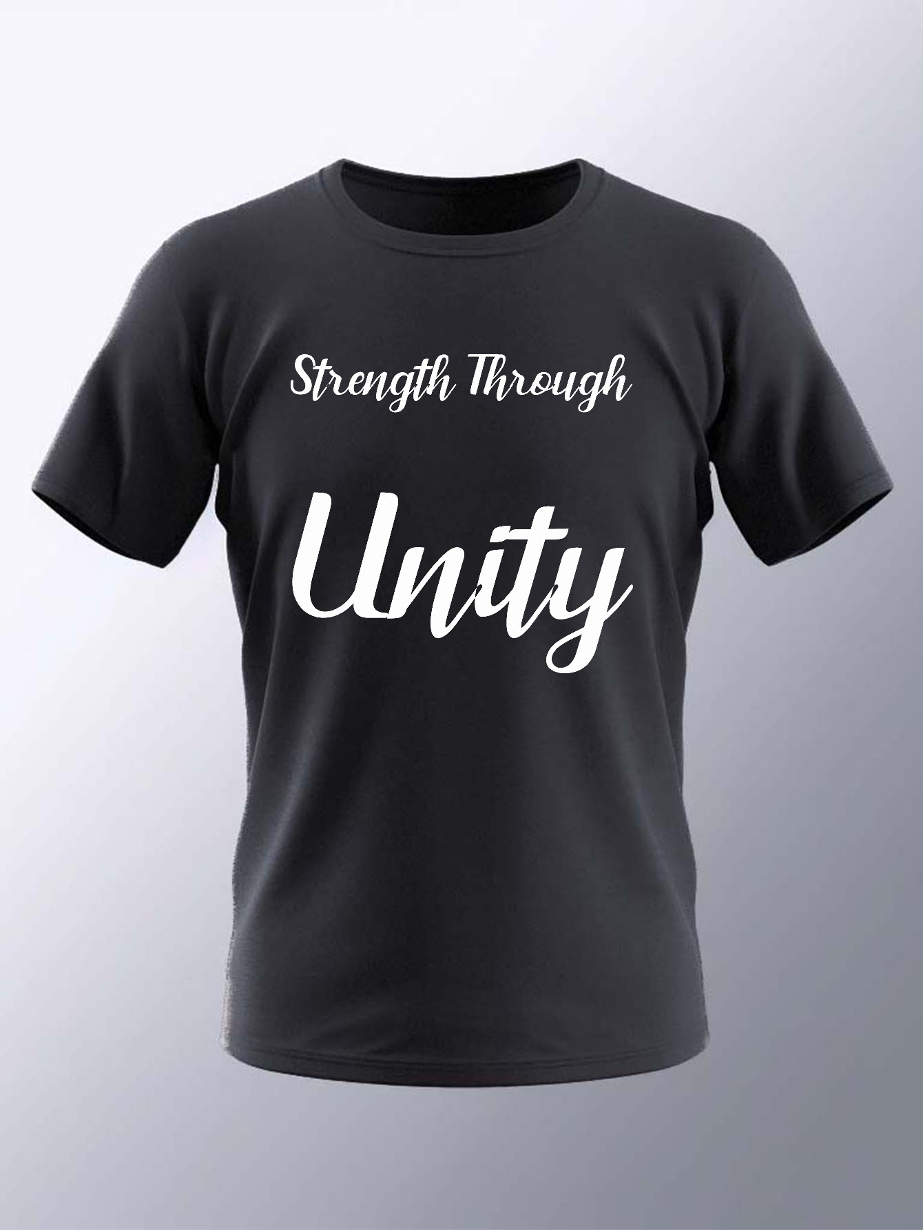 Strength Unity Print T Shirt Tees Men Casual Short Sleeve T - Temu Ireland