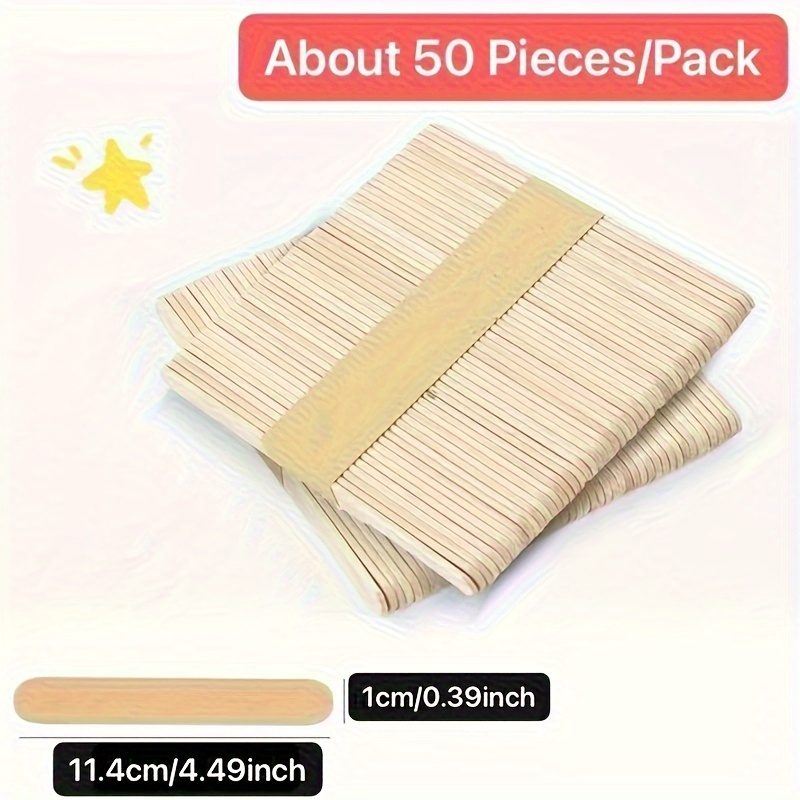 Wooden Ice Cream Sticks Rainbow Color Wood Craft Sticks - Temu Philippines