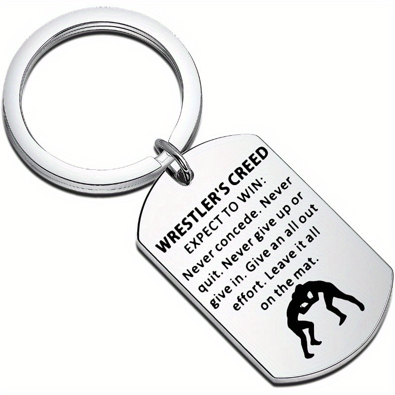1pc mens wrestler wrestling keychain never tag keychain | temu Temu ...