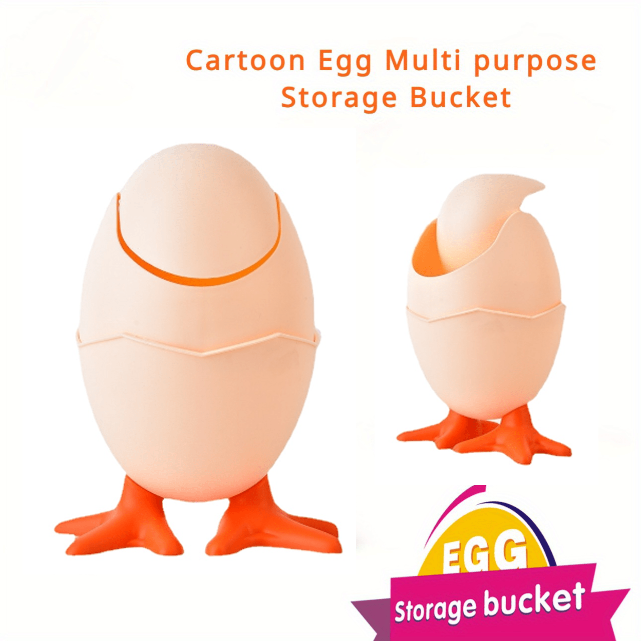 Egg Shaped Mini Trash Desktop Garbage Bin Creative Cute - Temu Ireland