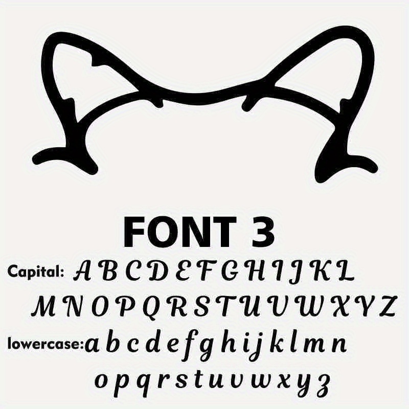 Custom Cat Ear Name Pendant Necklace Personalized Creative - Temu ...