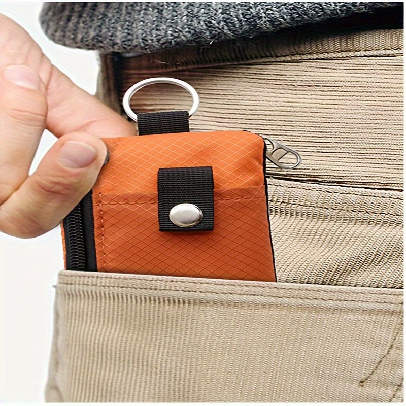 Mini Minimalist Square Zipper Wallet Casual Lanyard Coin - Temu Canada