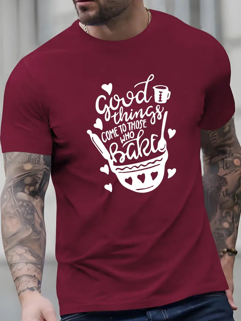 Good Baked Graphic Mens Short Sleeve T Shirt Comfy Stretchy Temu Ireland