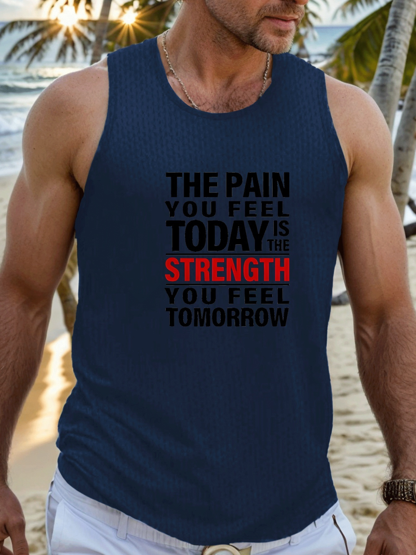 Plus Size Men's Creative Letters Graphic Print Tank Top - Temu New Zealand