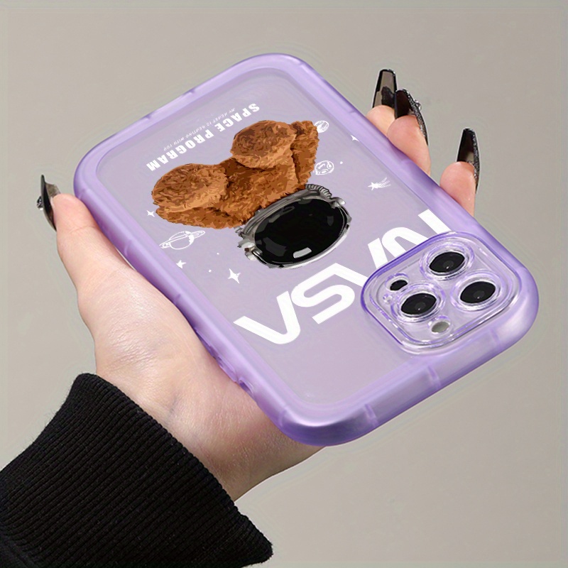 Luxury Shockproof Brown Bear Phone Case Iphone 11 12 13 14 - Temu New ...