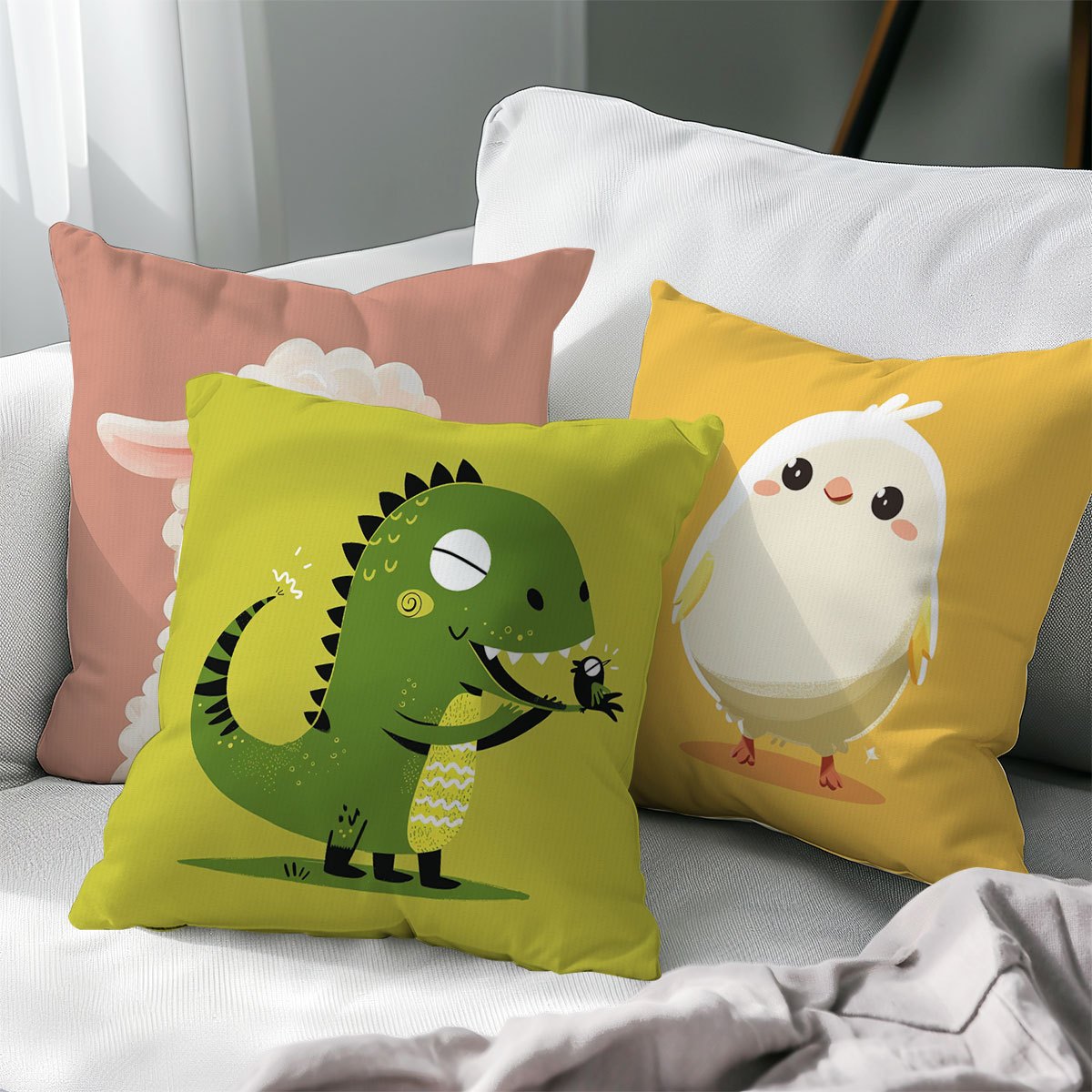 Cute/fun Animals Cartoons Gift Pattern Printed Pillowcases - Temu Canada