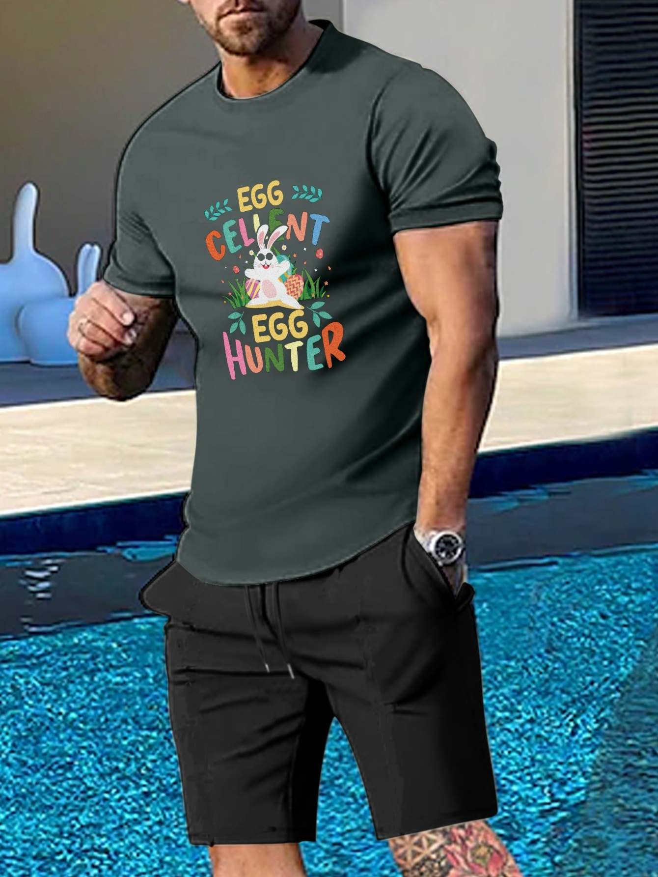 2 Pièces Taille Hommes Dessin Animé Œufs Pâques Lapin Temu Switzerland