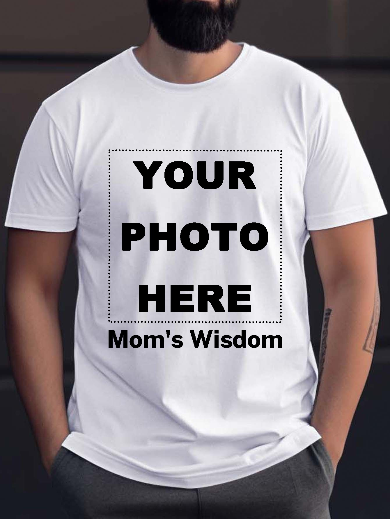 Custom T shirt Personalized Tees Men Mom's Wisdom Print - Temu Canada