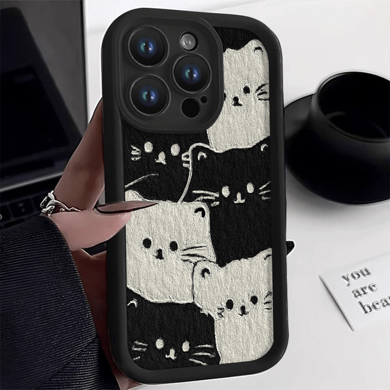 可愛い猫のアニメーションデザインの シリコン製の携帯ケース シャオミ レッドミ 9a 9c 9 10c 4 Temu Japan