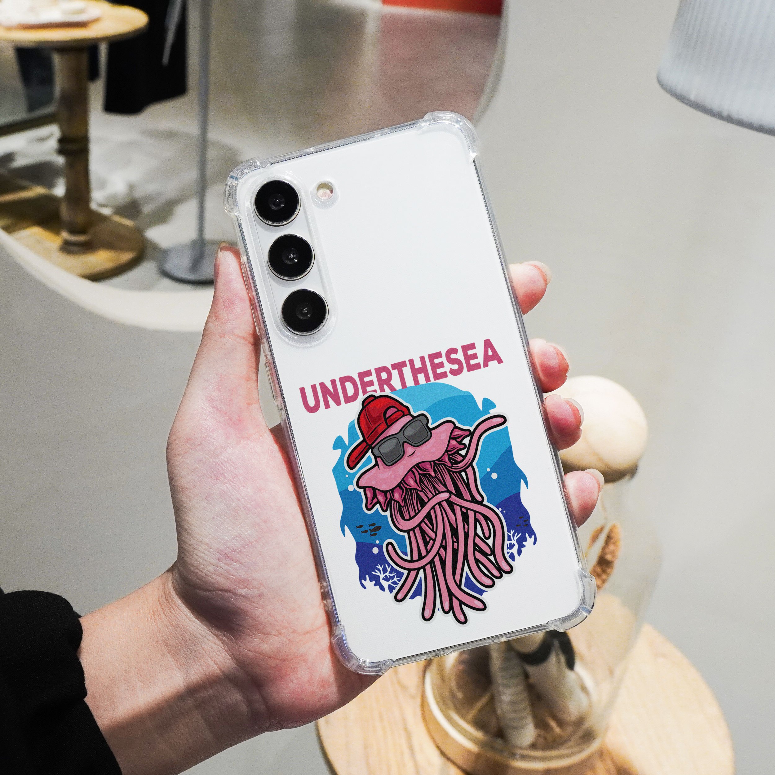 Lovely Octopus Fun Pattern Transparent Drop proof Case - Temu United ...