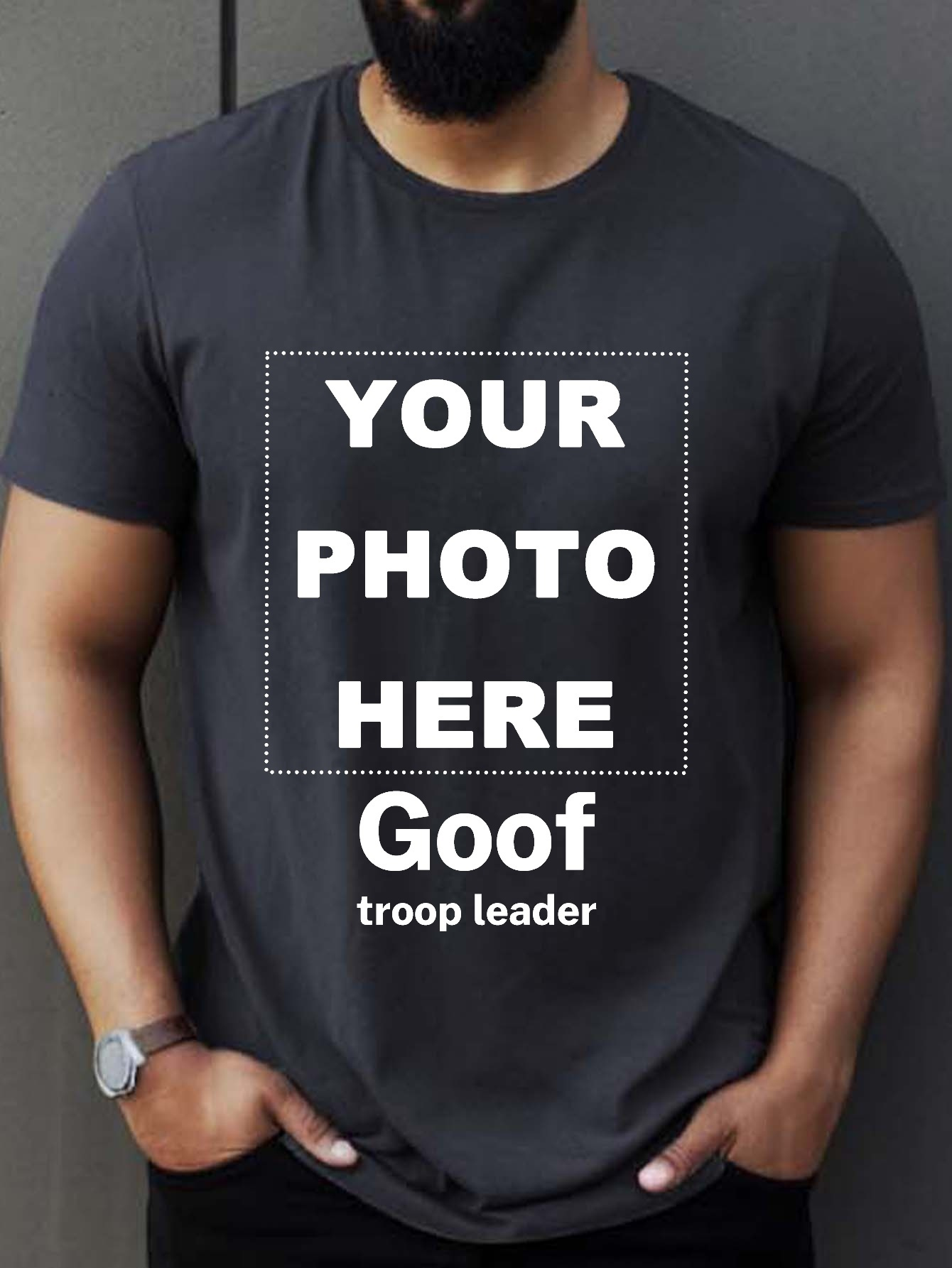 Custom T shirt Personalized Tees Men Goof Troop Leader Print - Temu New ...
