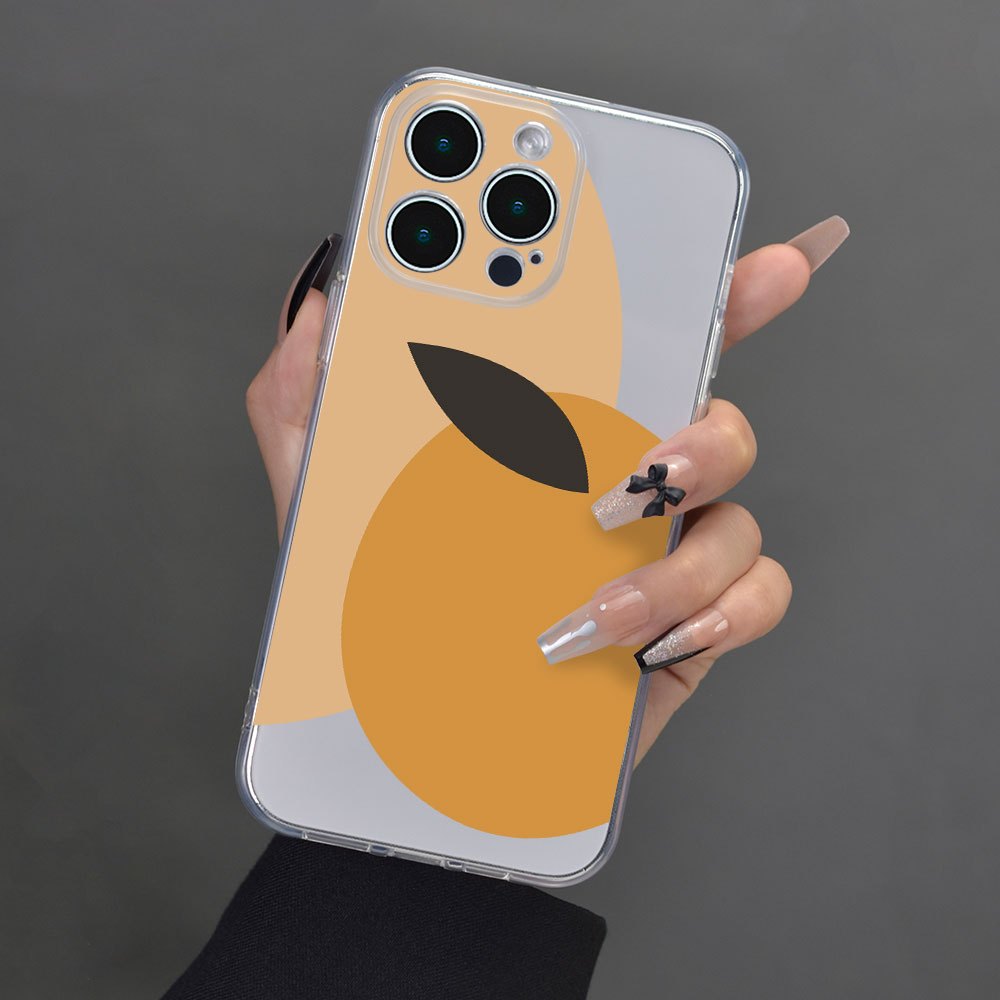 Orange Pattern Design Shockproof Ultra thin Protective Cover - Temu Canada