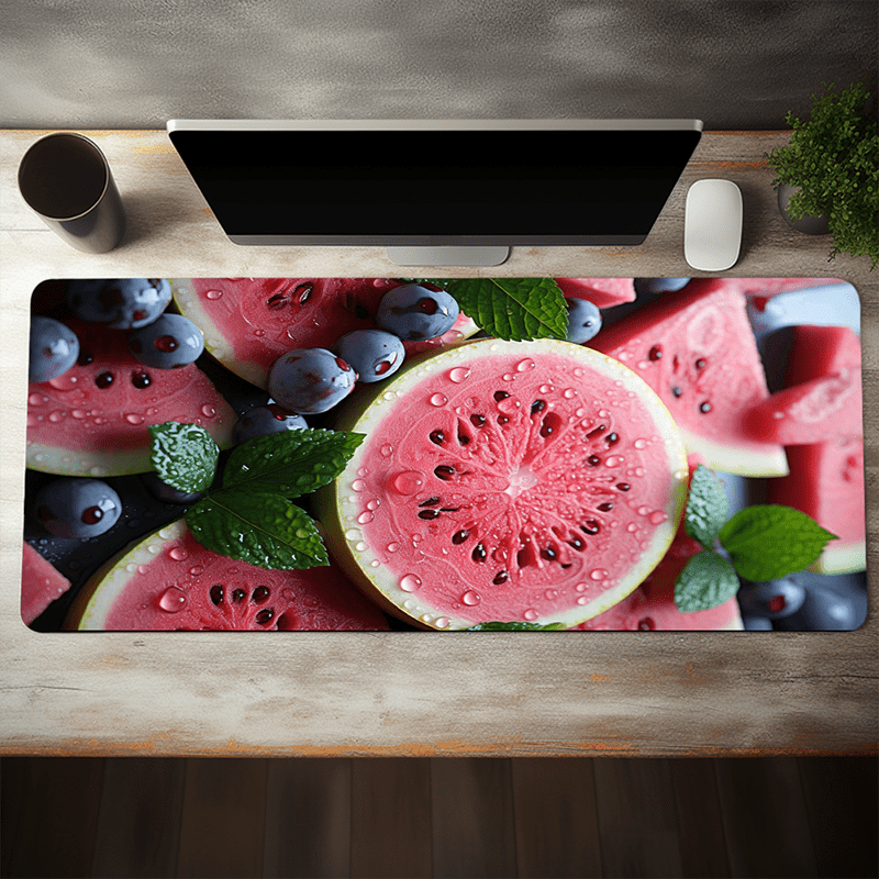 Delicious Watermelon Grape Fruit Patterns Large Gaming Mouse - Temu New ...