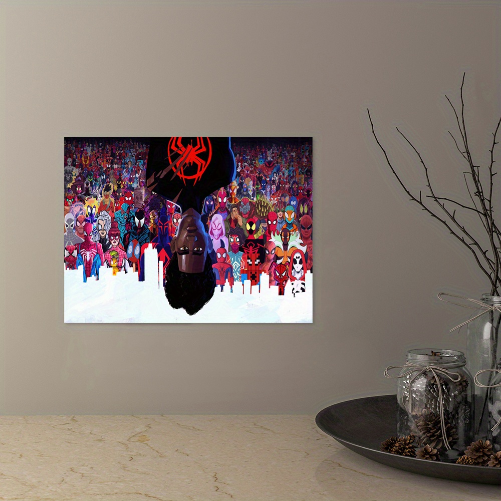 Spiderman Hero Poster Movies Wall Painting spider Man - Temu