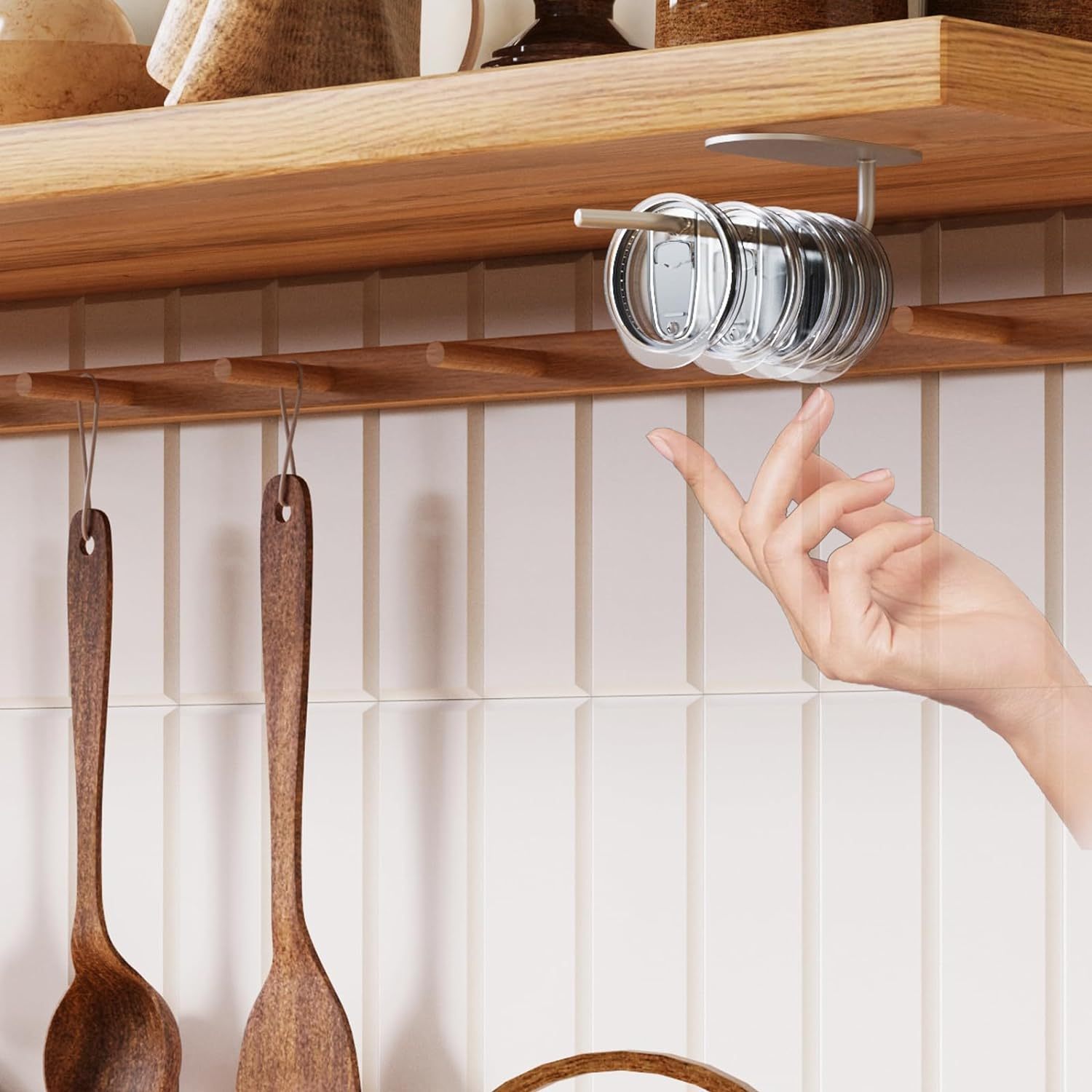 kitchen towel hooks stainless steel lid organizer - Temu