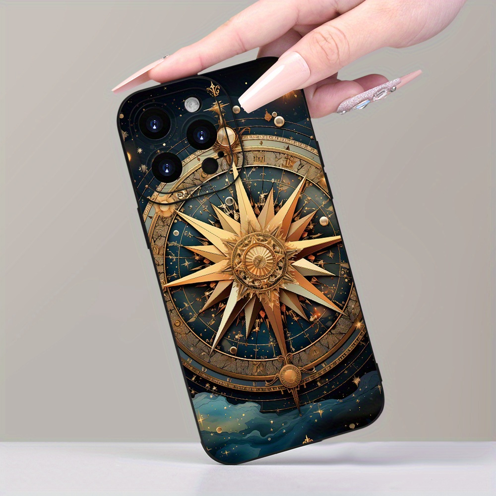 Retro Compass Simple Angel Eye Black Frosted Non slip - Temu New Zealand