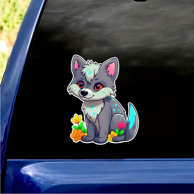 baby wolf sticker car truck window bumper graphics vinyl - Temu New Zealand