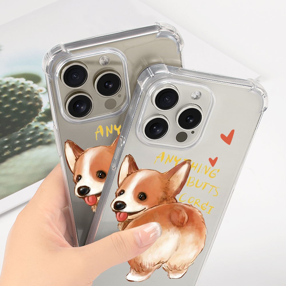 Transparent Shockproof Phone Case Cartoon Animals Suitable - Temu Ireland