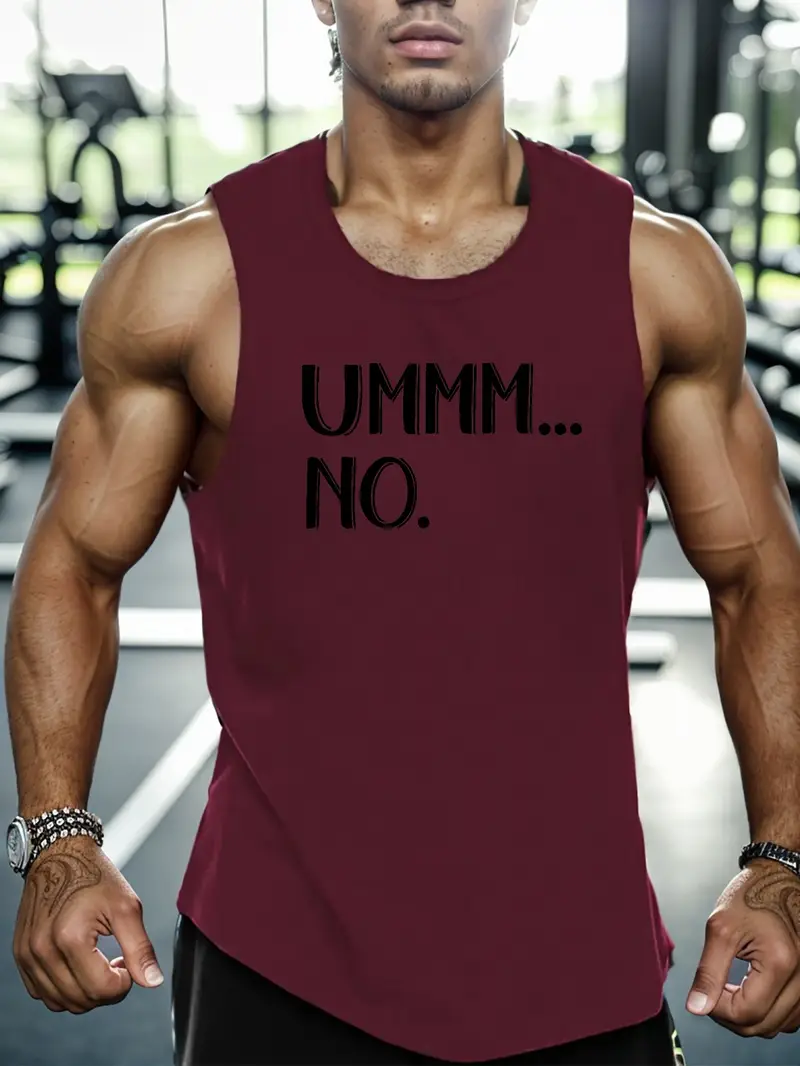 Ummm No Print Summer Mens Vest Quick Drying Moisture Temu Canada