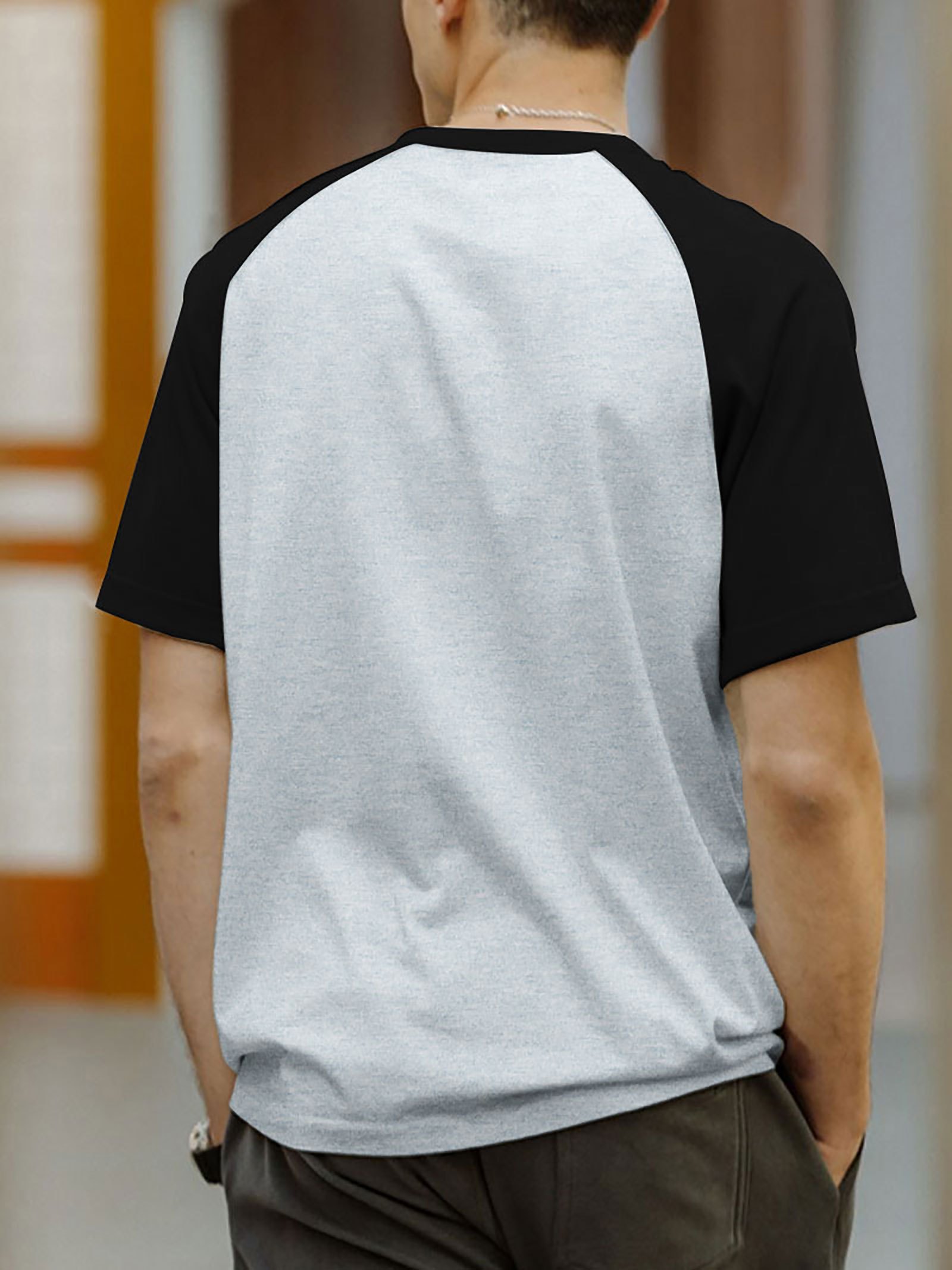 Pickleball Print Men's Raglan Round Crew Neck Short Sleeve - Temu