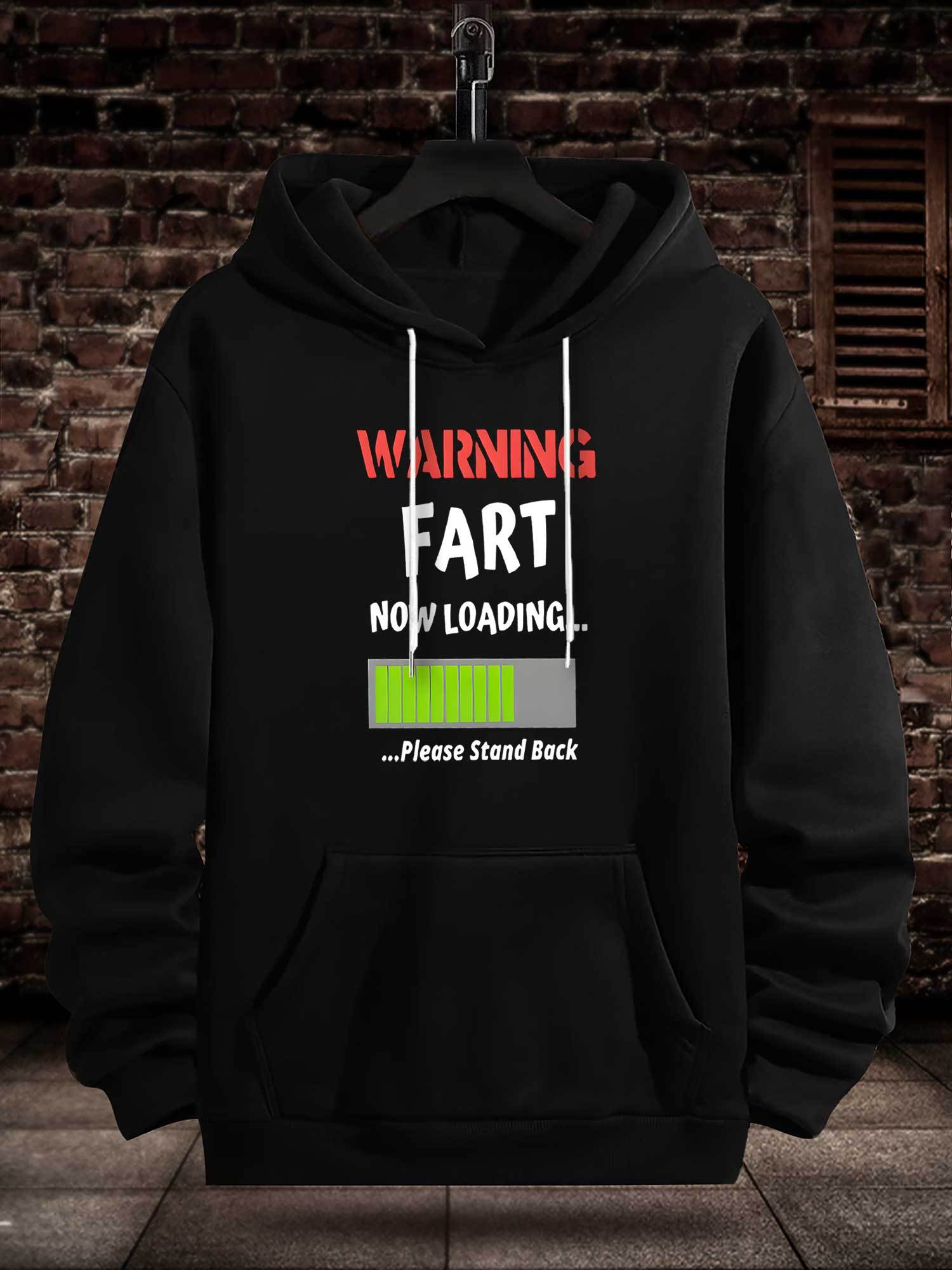 Fart Print Men's Warm Simple Style Pullover Round Neck - Temu New Zealand