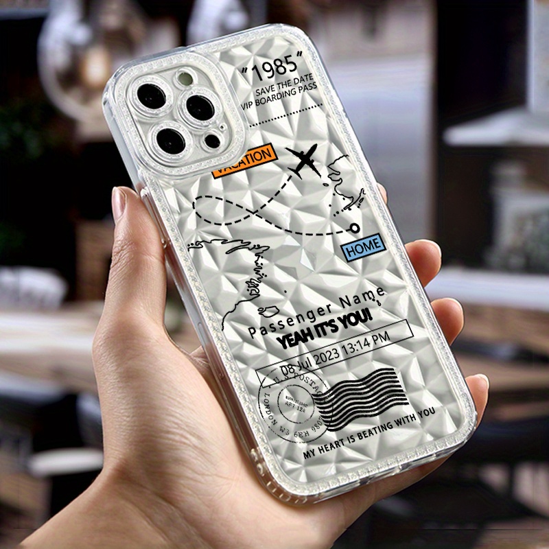 Luxury Shockproof Route Map Pattern Phone Case Iphone - Temu New Zealand