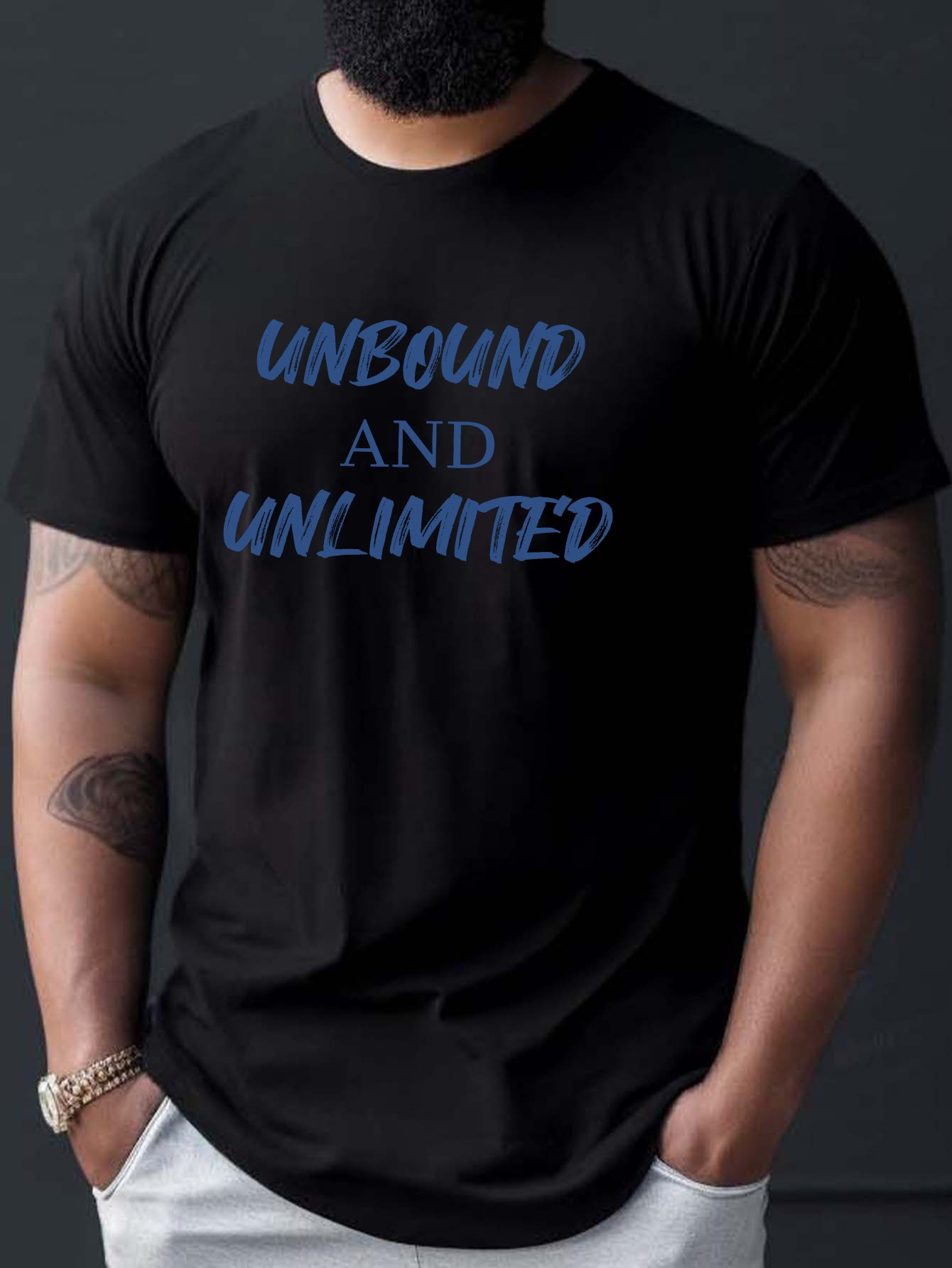 Unbound Unlimited Print T Shirt Tees Men Casual Short Sleeve Temu Canada