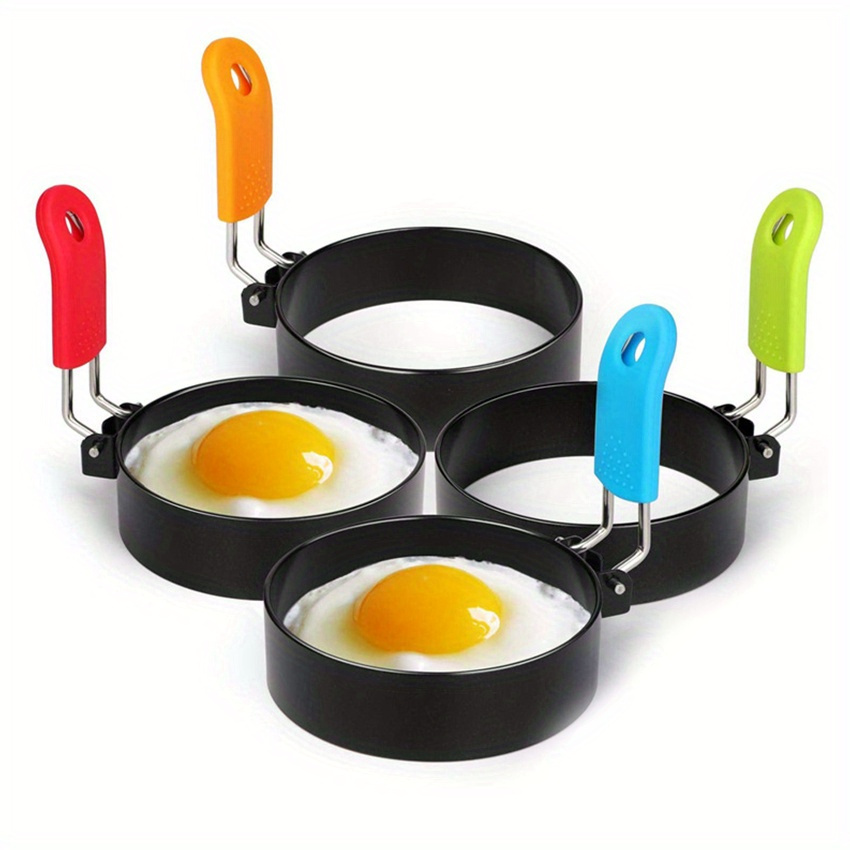 "griddle-ready" 4pcs Non-stick Stainless Steel Egg Cooking Ring For ...