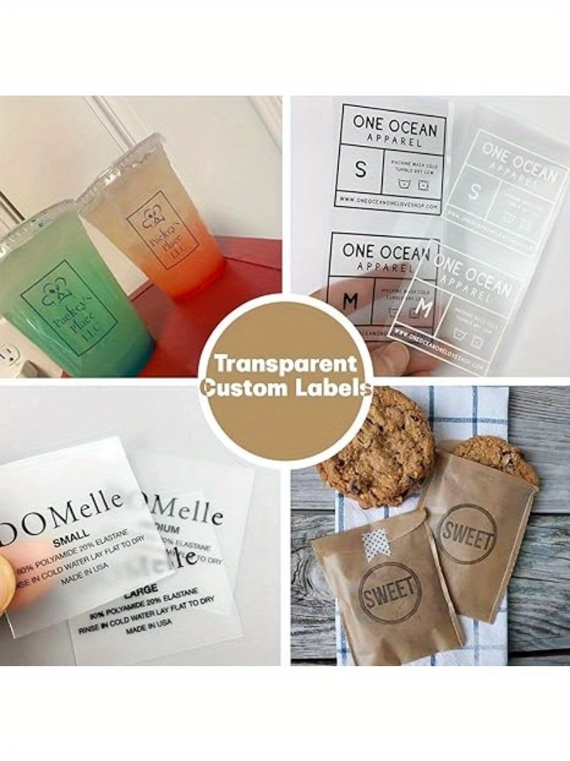 Transparent Custom Stickers Clear Stickers Thank Stickers - Temu Australia