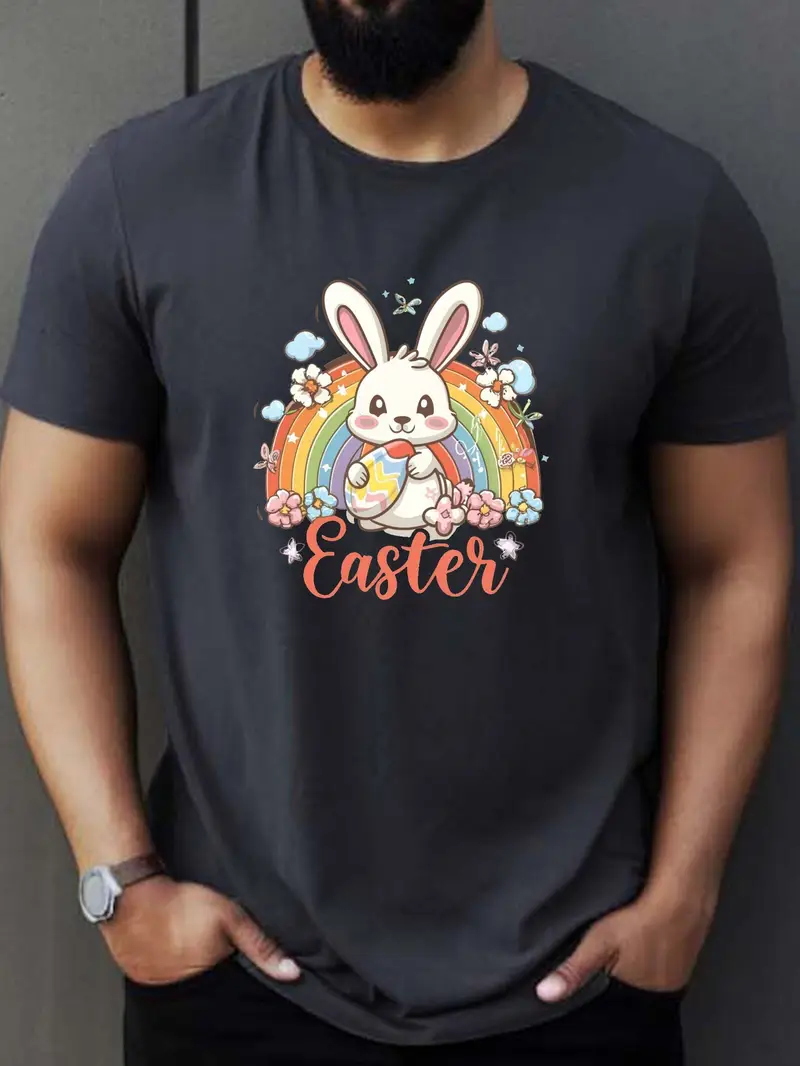 Happy Easter Print T Shirt Tees Men Casual Short Sleeve T - Temu Ireland Happy Easter Print T Shirt Tees Men Casual Short Sleeve T - Temu Ireland