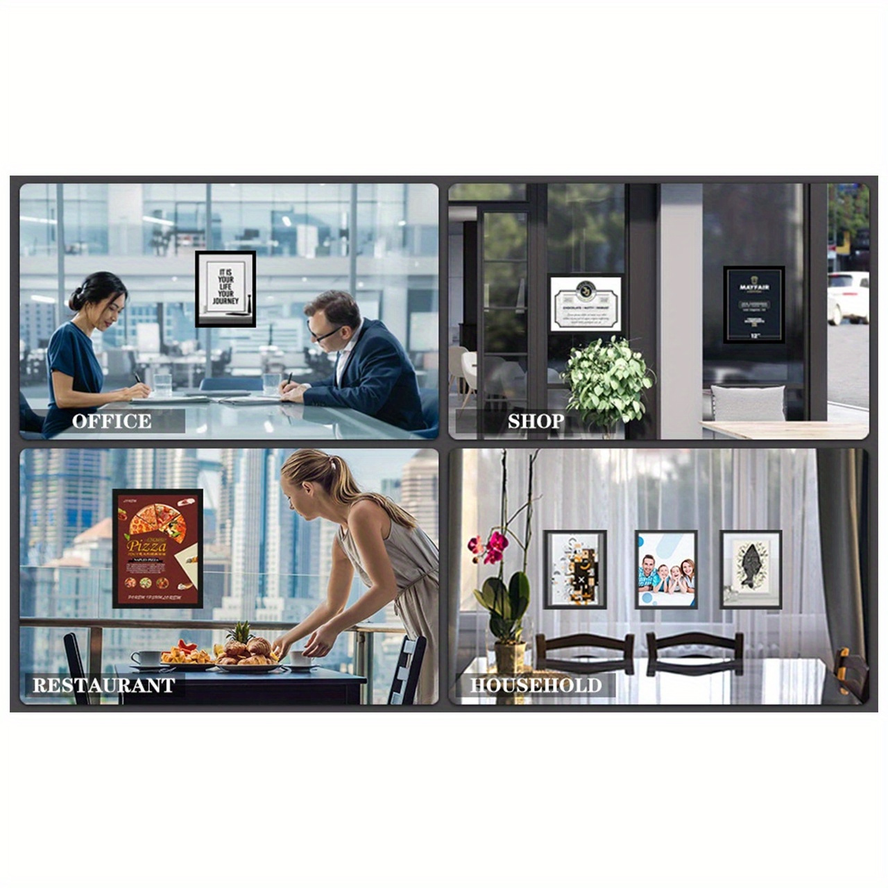 1 τμχ μαλακή κορνίζα αφίσας φωτογραφιών A4 αυτοκόλλητο - Temu Cyprus