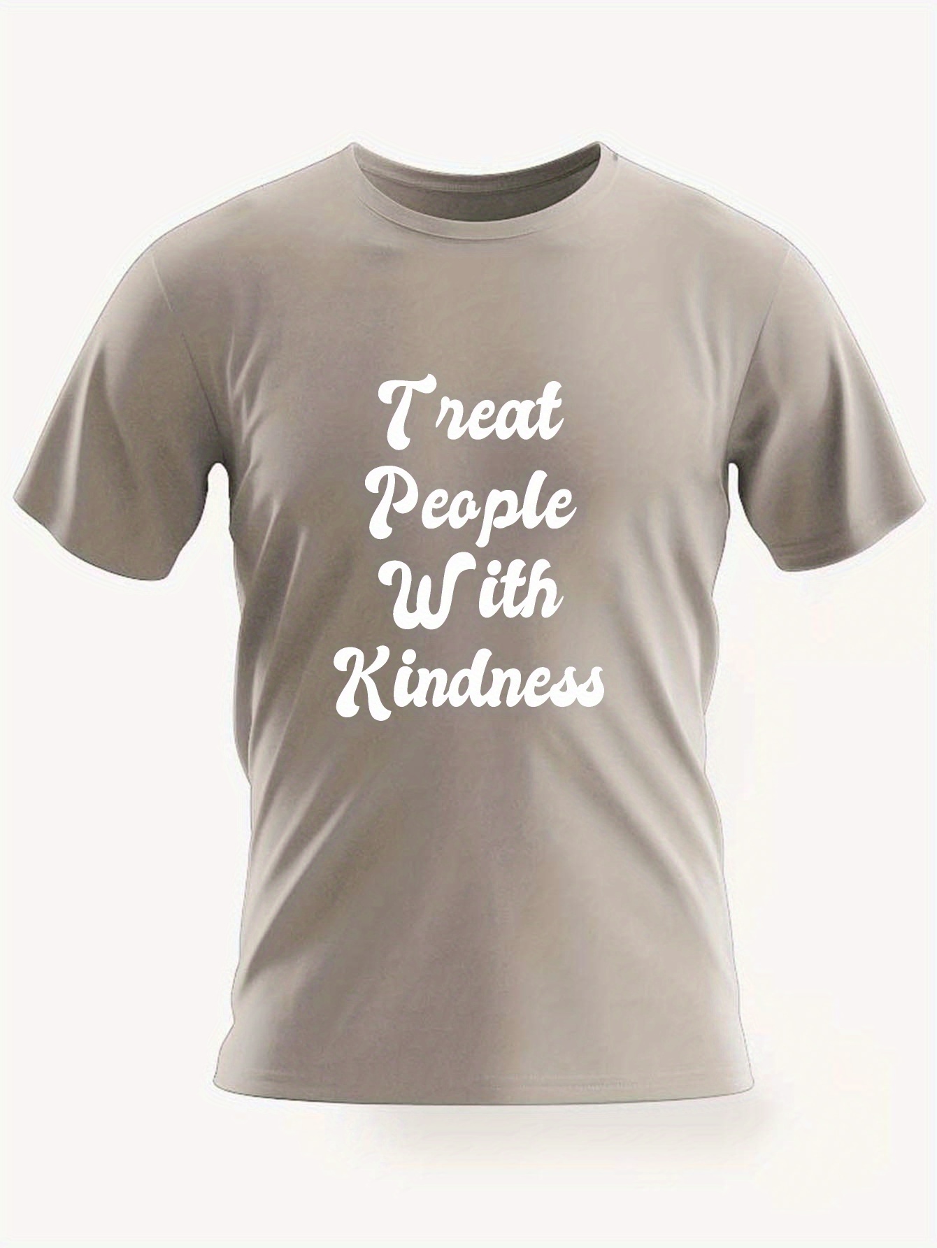 Treat People Kindness Letter Graphic Print Men's Creative - Temu Australia