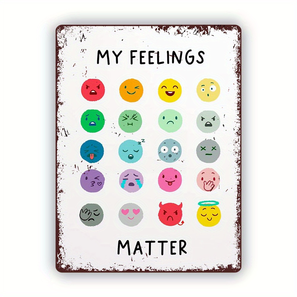 Vintage Metal Signs Poster Feelings Matter Bar Pub Garage - Temu