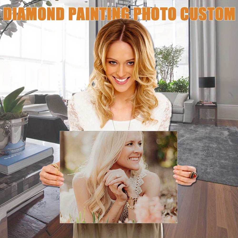 Photo Custom Rhinestones Diamond Embroidery 5d Set Full - Temu Canada