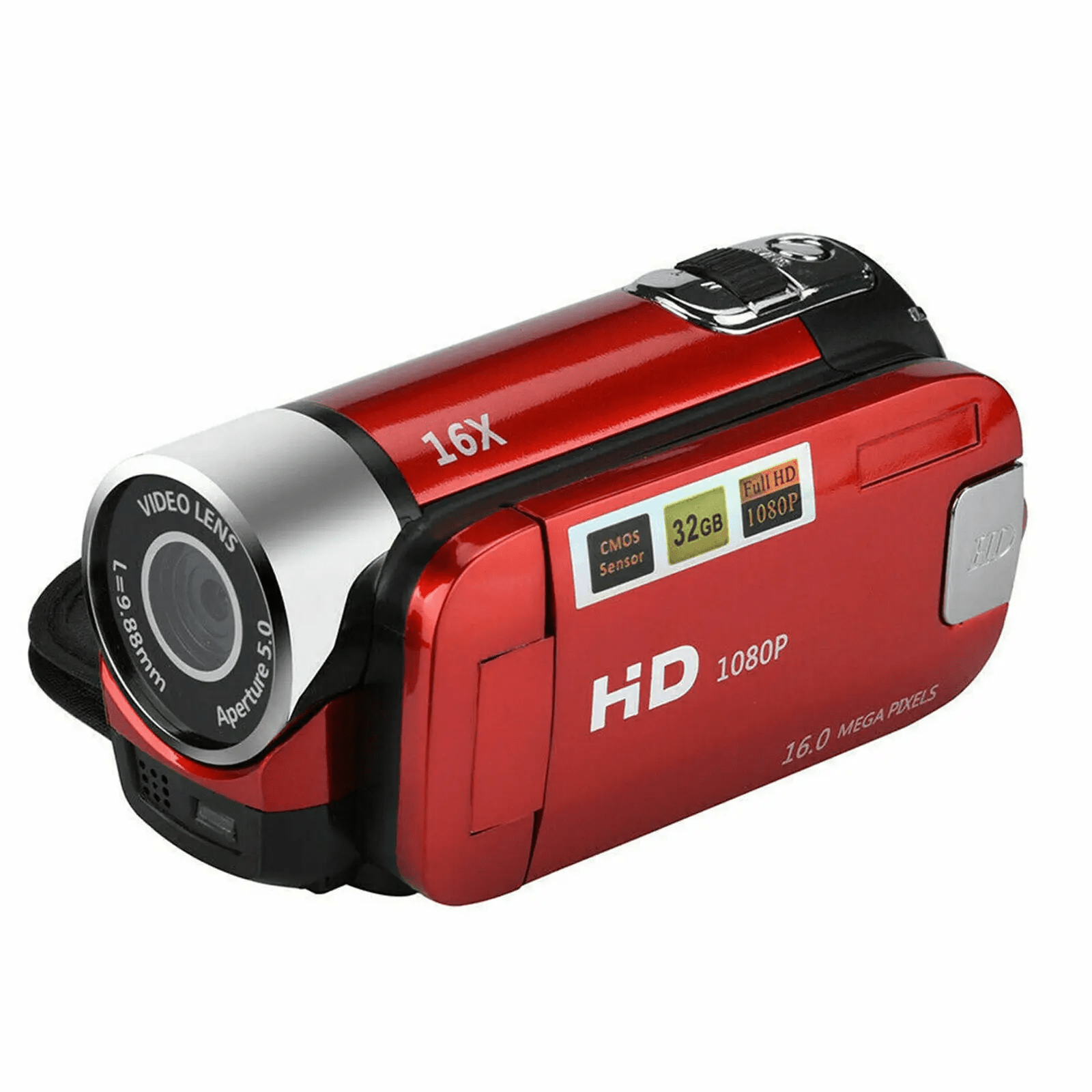 Hd Digital Camera Flip Screen 1080p Video Camcorder 16mp 16x - Temu Bahrain