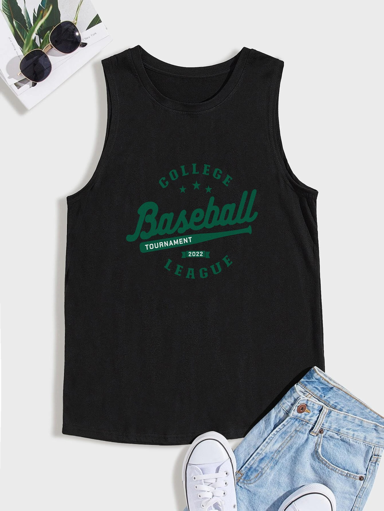 Plus Size Men's Mesh Vest Baseball Tournament Print - Temu Denmark