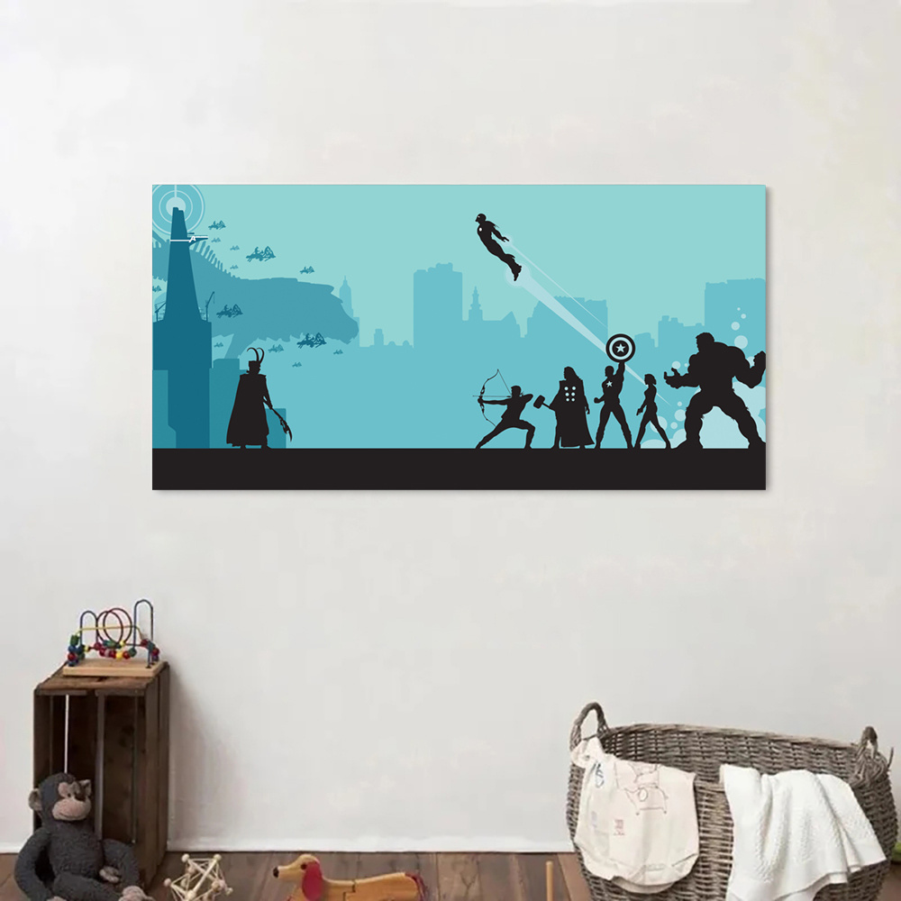 Unframed Canvas Poster Modern Comic Art Avengers - Temu