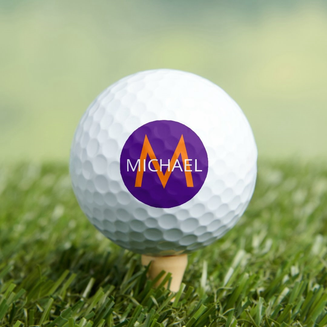 3/6/12pcs Personalized Golf Balls, Text Customization Golf Ball ...