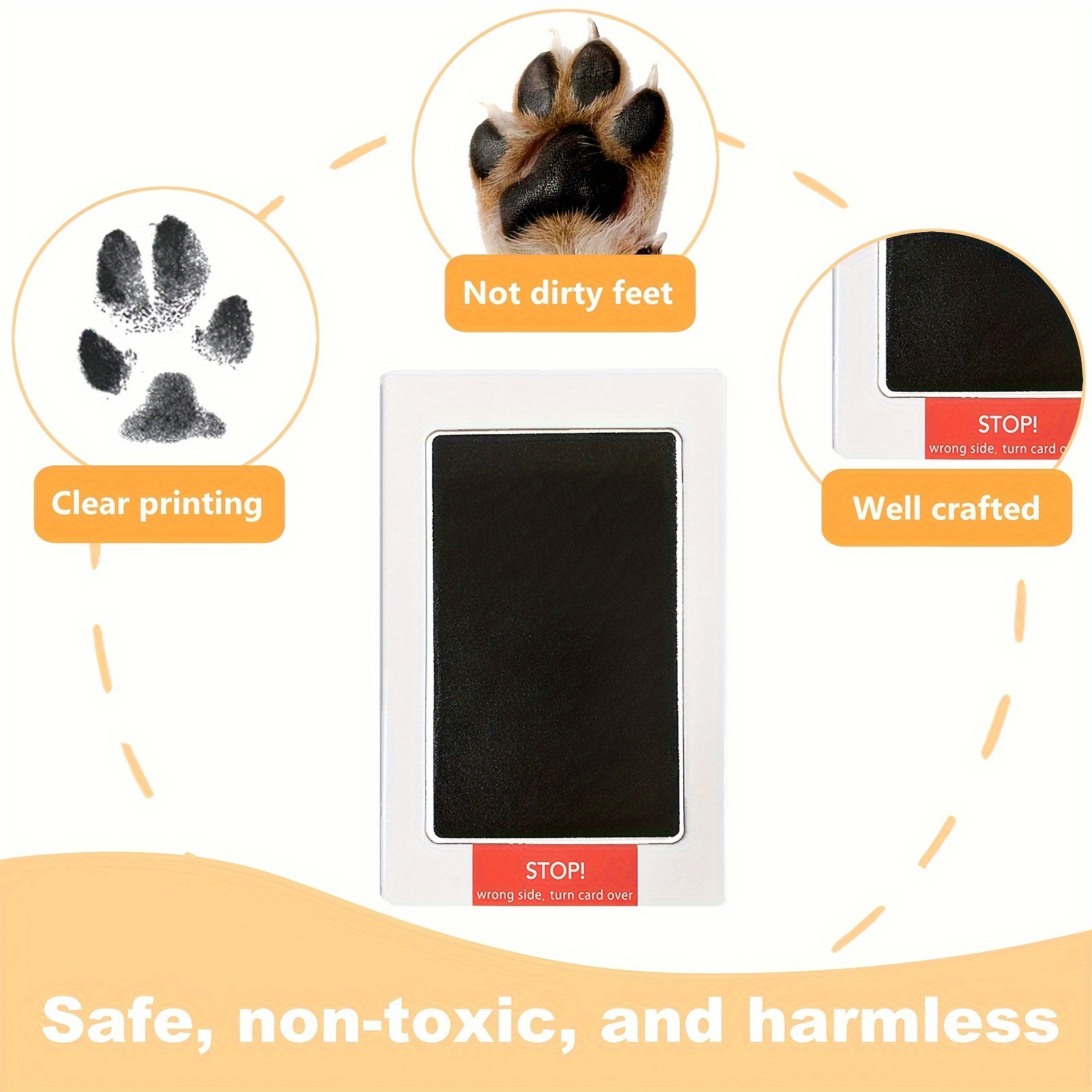 Inkless Paw Print Kit Dog Paw Print Kit Dog Nose Print Kit - Temu Brazil