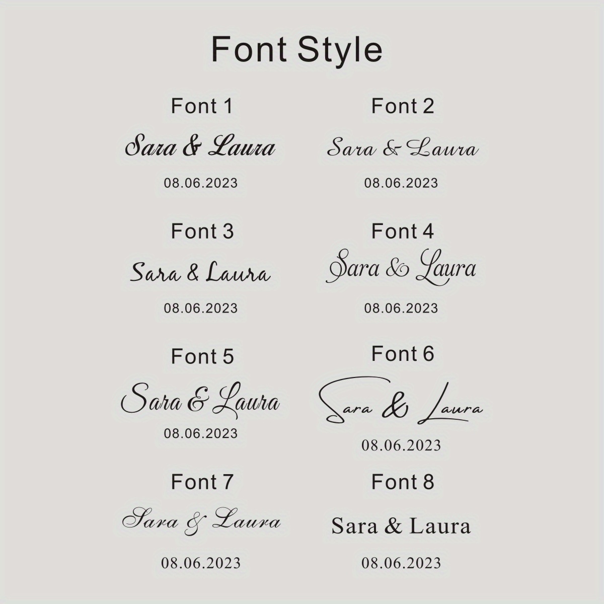 Wedding address label fonts | Honestweddingadvice.com