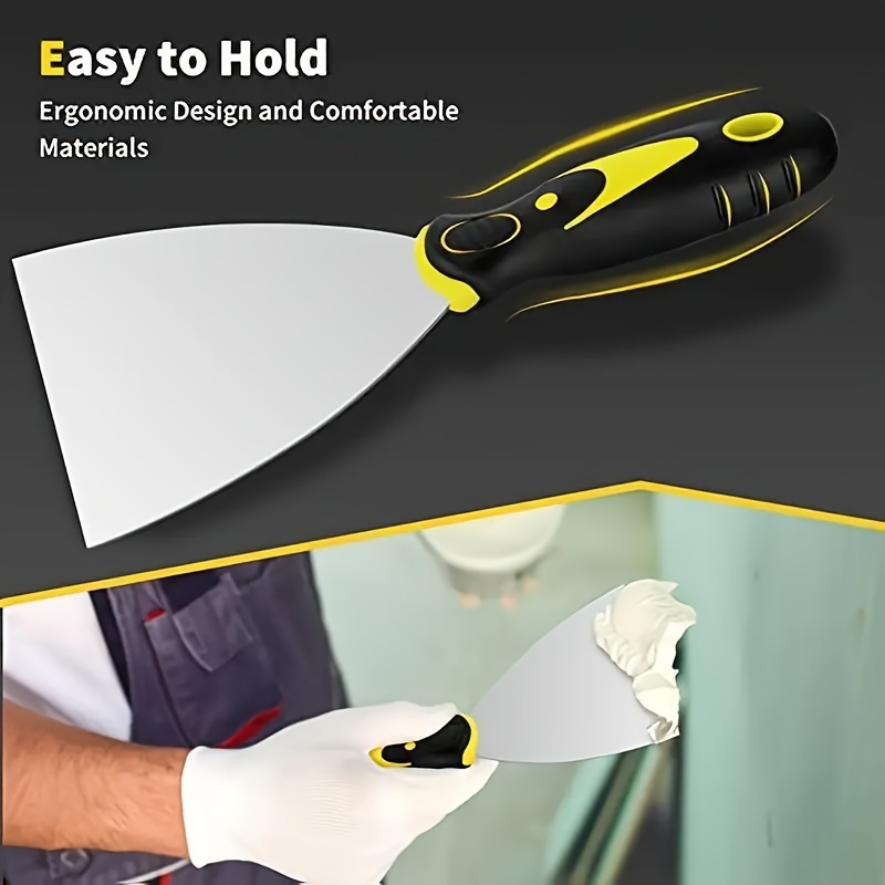 Putty Knife Set Metal Spackle Knives Drywall 2 3 4 Sizes - Temu South ...