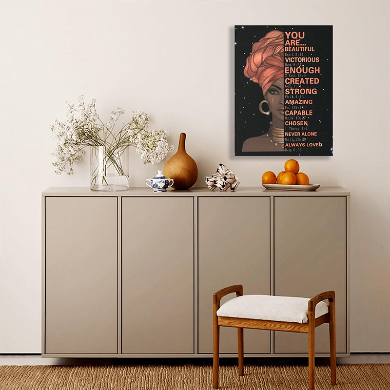 Wooden Framed Canvas Painting Black African American Women - Temu