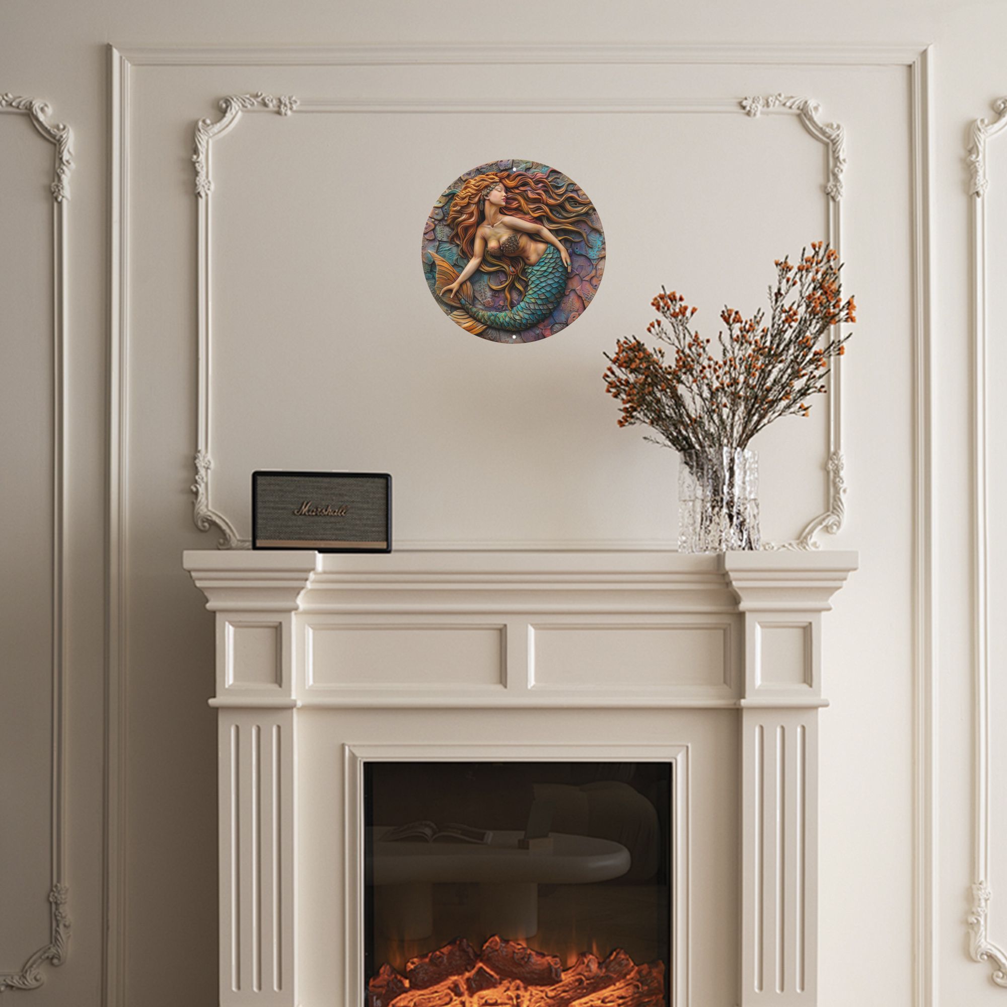 1 قطعة 8x8 بوصة زنبرك ألومنيوم خمر سعي الطبيعة جميلة حورية - Temu Qatar