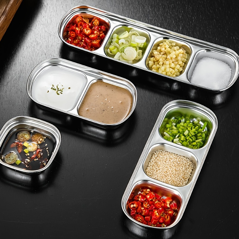 304 Stainless Steel Condiment Server Set - Multipurpose 1/2/3/4 ...