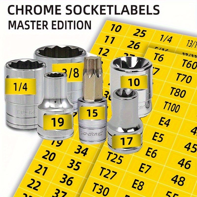 mechanical drive socket label stickers label socket quick Temu